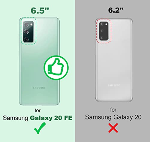 Silverback Galaxy S20 FE 5G Case Clear with Ring Kickstand, Protective Soft TPU Shock -Absorbing Bumper Shockproof Phone Case for Samsung Galaxy S20 FE 5G -Clear