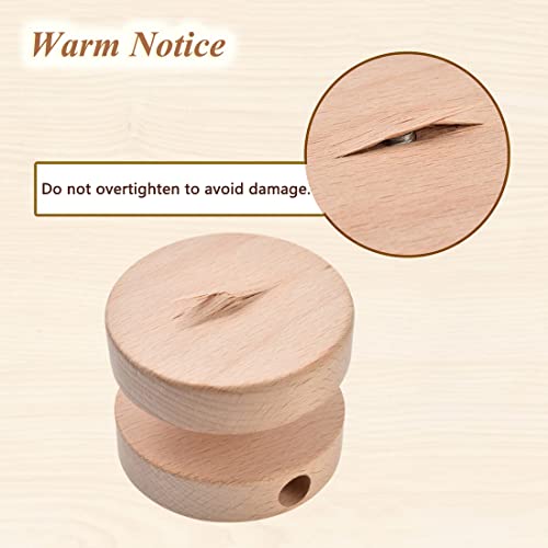 Yimisya Wooden Baby Crib Arm - Anti-Slip Crib Mobile Bed Bell Holder Arm DIY Mobile Hanger Kit for Crib & Nursery Decor