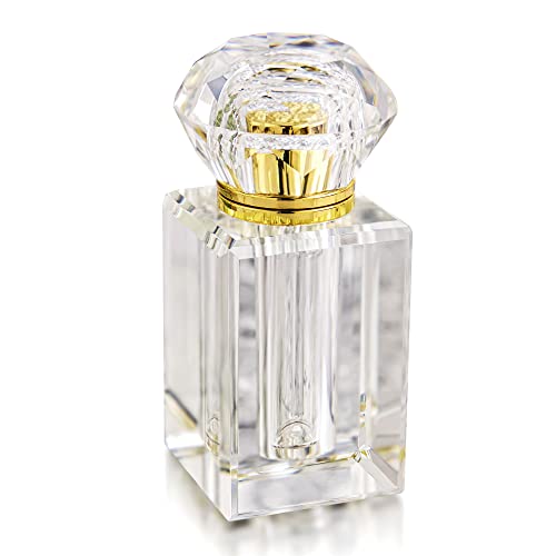 H&D HYALINE & DORA H&D Crystal Perfume Bottles Empty Refillable Decorative Bottles Glass Bottles for Home Decor Lady Gift