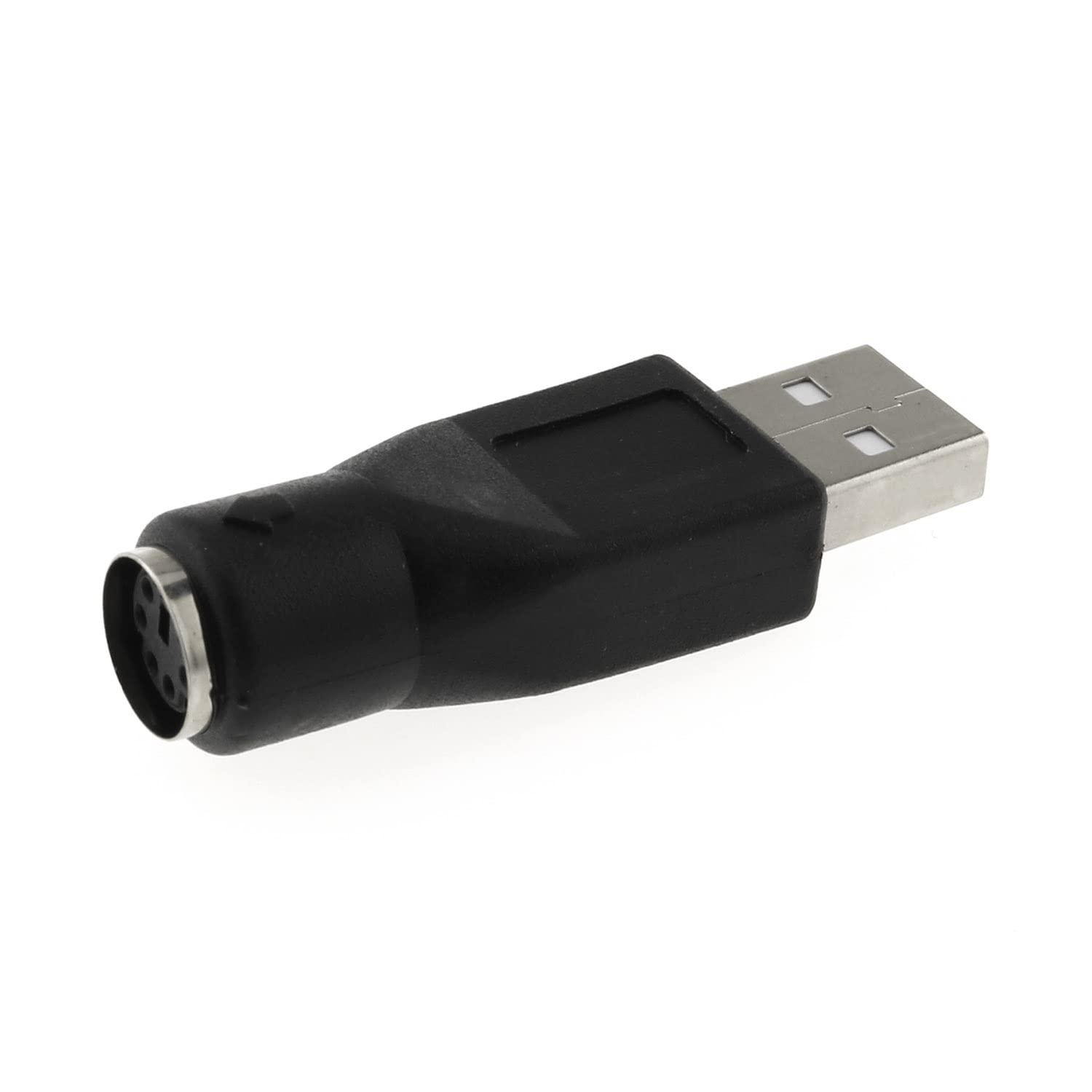 DGZZI USB to PS2 Adapter 2PCS Black PS/2 Female to USB Male Converter Adapter for Mouse and Keyboard