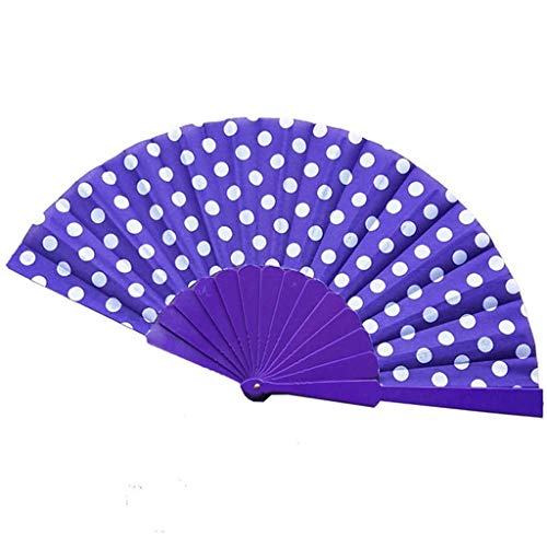 PHONME Decorative Folding Fans Chinese Style Folding Paper Fan Retro Hand Fans Mini Portable Folding Small Fan Wedding Party Handheld Fans Flower Elegant Hand Fans Vintage style (Color : F)