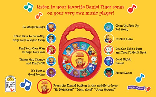 Daniel Tiger It's A Beautiful Day to Play - Children's Deluxe Music Player Board Book: Includes Detachable Toy Portable Musical Sound Machine