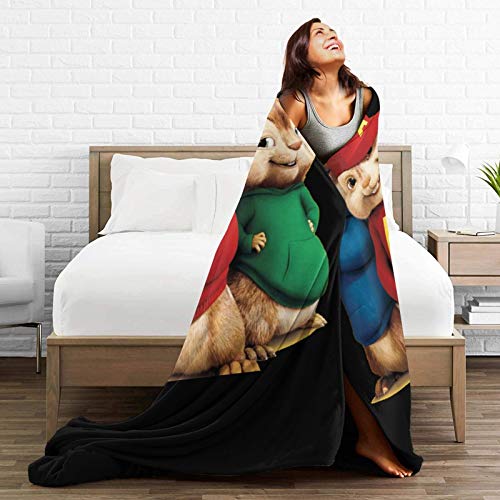 Al-vin and The Chipm-unks Ultra-Soft Micro Fleece Blanket Super Soft Flannel Blanket, Suitable for Sofas, Bedrooms, Picnics, All Seasons