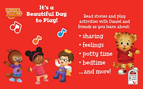 Daniel Tiger It's A Beautiful Day to Play - Children's Deluxe Music Player Board Book: Includes Detachable Toy Portable Musical Sound Machine