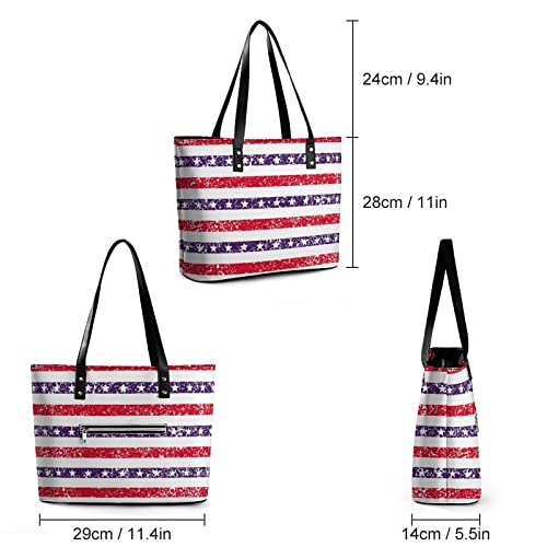 Womens Handbag Stripes Leather Tote Bag Top Handle Satchel Bags For Lady