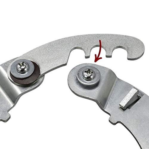 Strong Hand Tools Universal Fit Gas Cylinder Accessory Hanger, 6 Multi-Purpose Hooks, 4-Point Locking, Glove Clip/Cap Hook, Dual-Prong Hook for T-Shaped Tools, Adjustable Opening, GCH160, Gray