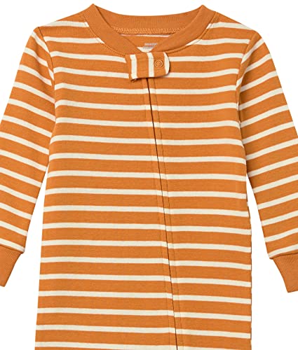 Amazon Essentials Unisex Babies' Snug-Fit Cotton Footless Sleeper Pajamas, Pack of 3, Sea Friends, 18 Months