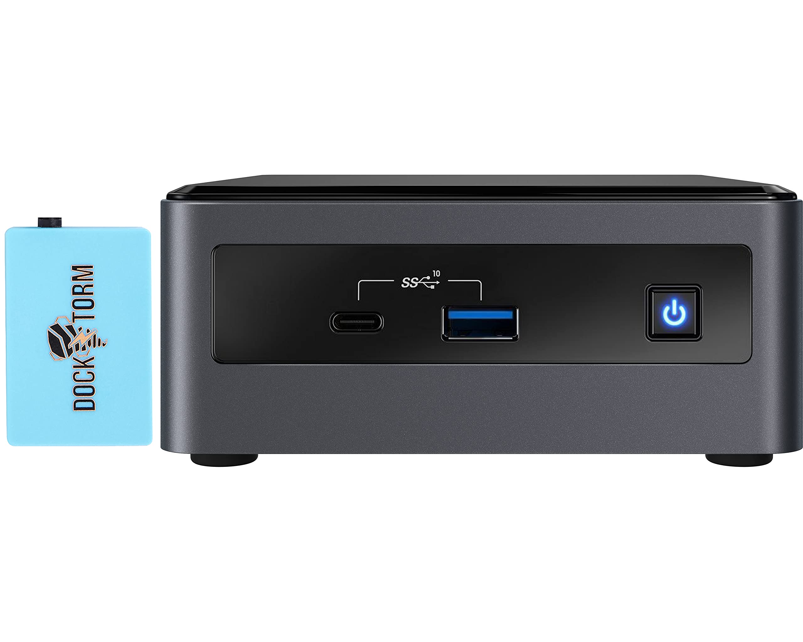 NUC KIT-10i7FNHN1 Home & Business Mini Desktop Black (Intel i7-10710U 6-Core, 16GB RAM, 1TB SATA SSD, Integrated Graphics, WiFi, Bluetooth, 1xHDMI, SD Card, Win 10 Pro) with Hub