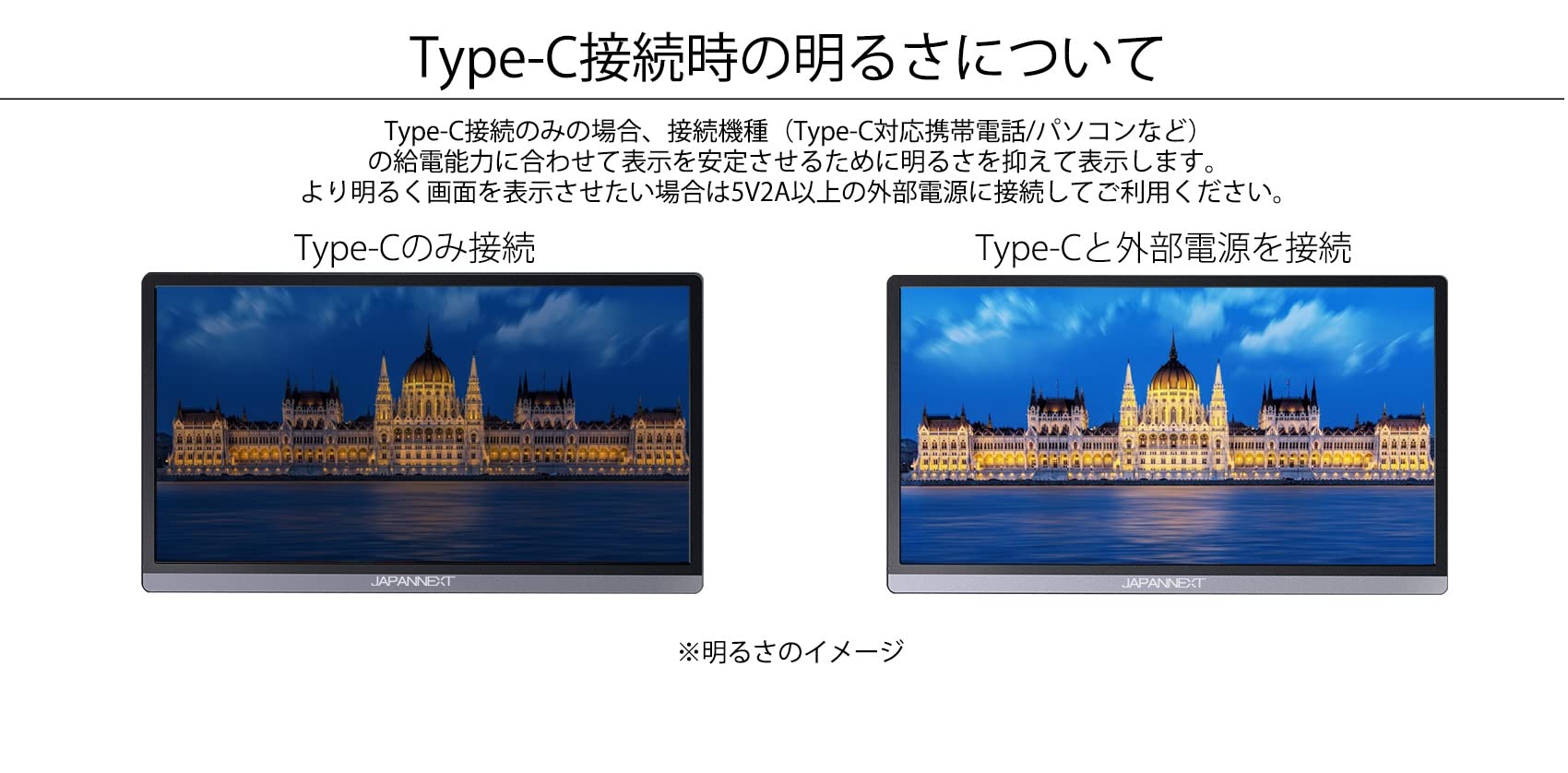 JAPANNEXT JN-MD-IPS1563FHDR-T 15.6-Inch Touch Compatible Mobile Monitor, USB Type-C Mini HDMI
