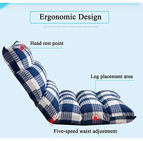 FBKPHSS Japanese-Style Lazy Sofa Tatami, Folding Lavable Sofa Chair Cushion with Back Support Comfortable and Breathable Floor Cushion for Office Bedroom,#1