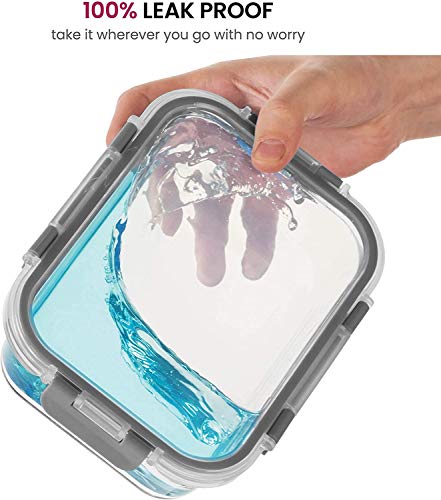 Prime Cook Glass Food Container/storage In Rectangle 3 Pieces Set