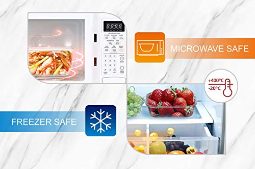 Prime Cook Glass Food Container/storage In Rectangle 3 Pieces Set