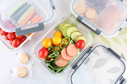 Prime Cook Glass Food Container/storage In Rectangle 3 Pieces Set