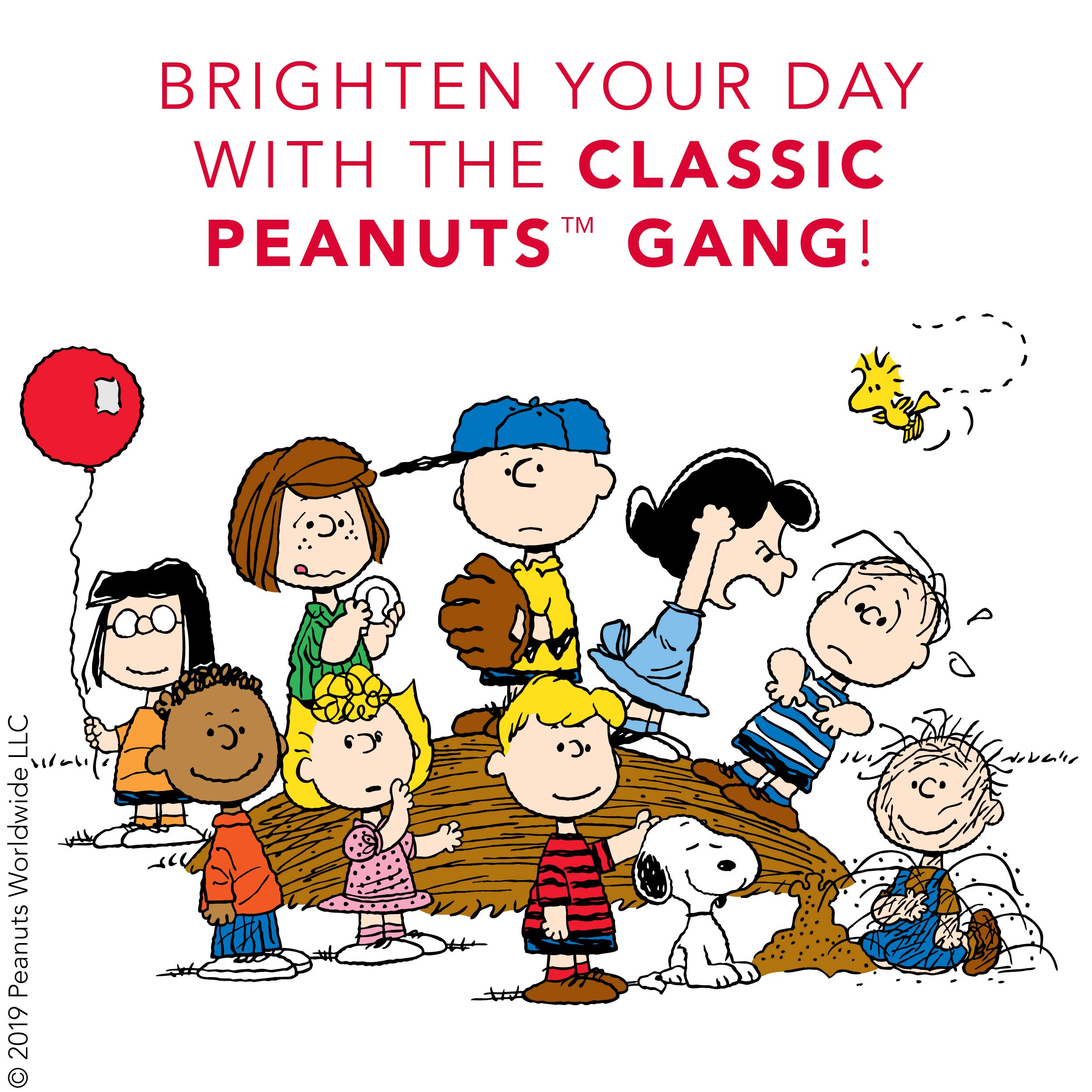 Graphique Peanuts Typewriter Boxed Notecards, 16 Snoopy at Typewriter Cards Embellished with Glitter, with Matching Envelopes and Storage Box, 3.25" x 4.75"