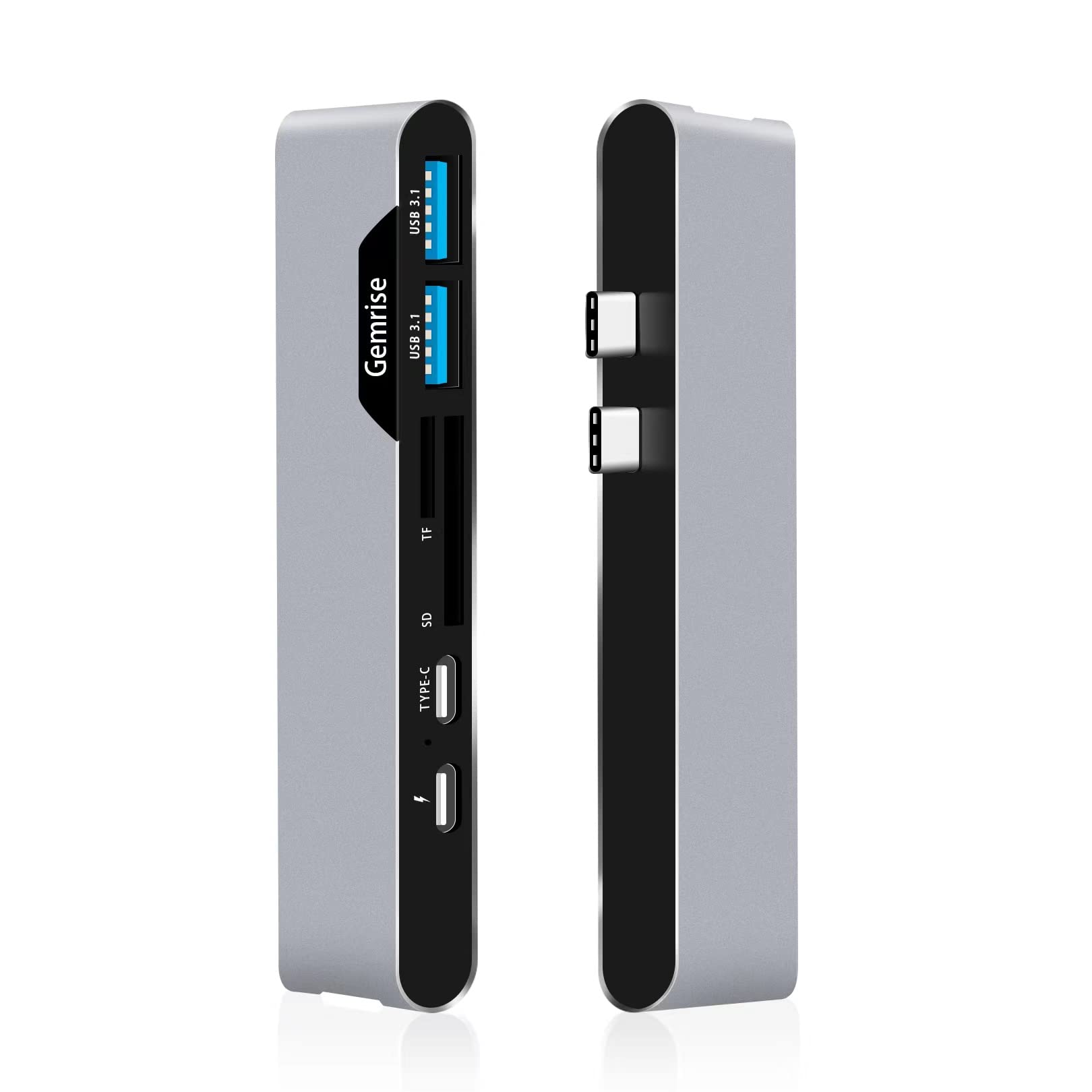 USB C Adapter for MacBook Pro/MacBook Air M1 2020 2019 2018 13" 15" 16", 7 in 2 USB C Hub for MacBook with thunderbolt 3 USB C Port 100W Power Delivery 5K HDMI USB C 2-USB A SD and microSD Card Reader