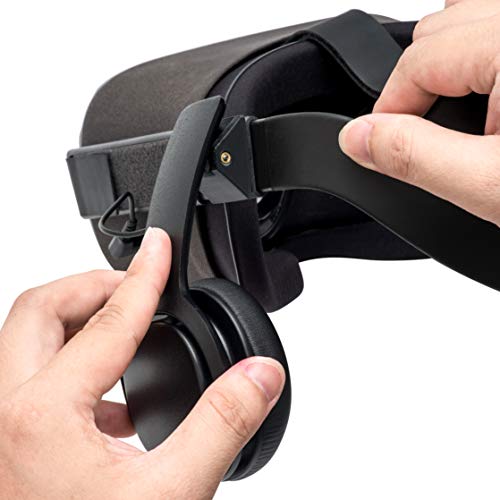 Globular Cluster VR Headphones for Oculus Quest 1 Gen Fully Immersive Improved Audio Experience with Deep Bass 3D 360 Degree Drivers - Clip On Design Easy to Install and Remove