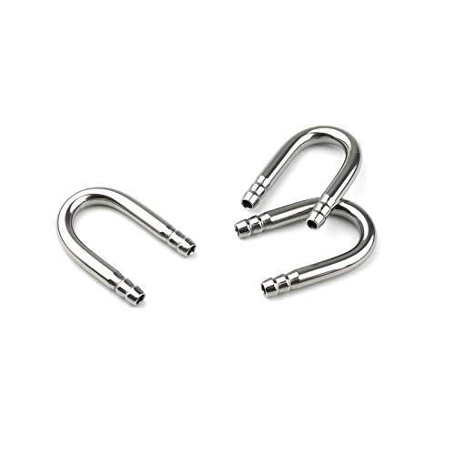 Hamineler 6 PCS U Shaped Stainless Steel Tube CO2 Connector for Aquarium Fish Tank Co2 Oxygen Tubing