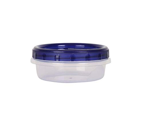 HomeyGear 4 Pack Twist Top Food Storage Containers Leak-Proof, Airtight Soup Storage Canisters with Screw & Seal Lids BPA-Free, Stackable, Reusable Kitchen Essentials 8-Ounce