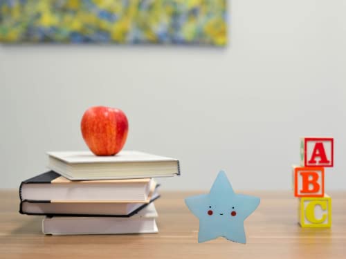 KAURI Kids LED Blue Star Light Dumpling Light for A Nursery Light Toddler Nightlight Kids Room Adult Room Or Decorations for Holidays and Parties Battery Powered Nightlight