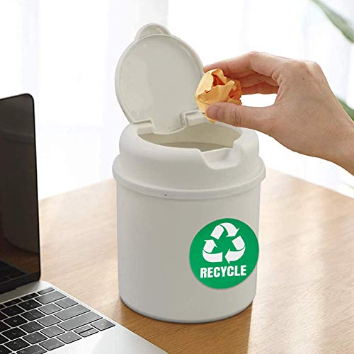 18Pcs Trash Sign, Environmental Label Recycle Trash Decal Stickers SelfAdhesive Waterproof Trash Can Decor