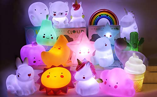 KAURI Kids LED Blue Star Light Dumpling Light for A Nursery Light Toddler Nightlight Kids Room Adult Room Or Decorations for Holidays and Parties Battery Powered Nightlight