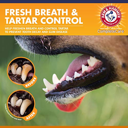Arm & Hammer for Pets Complete Care Dog Dental Mints in Resealable Bag, Beef Flavor Baking Soda Enhanced Dog Dental Care Mints for Fresh Breath, 40 Mints