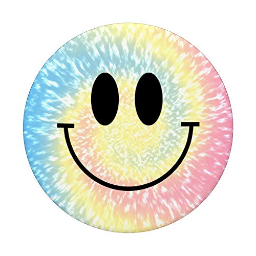 Smiling Face Psychedelic Hippy Happy Smile Emoticon Pastel PopSockets Swappable PopGrip