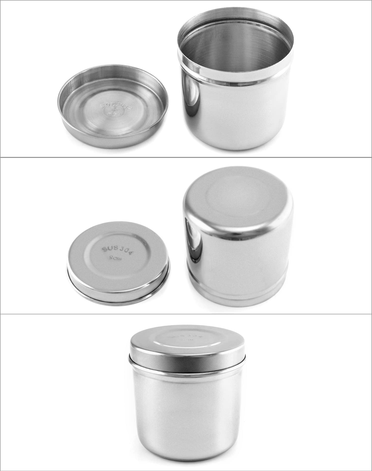 QWORK Medical Tray with Sterilizing Jar and Tweezer, Stainless Steel Sterilizer Surgical Tray, Instrument Tray