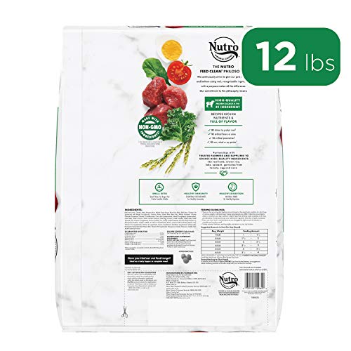 Nutro Natural Choice Small Bites Adult Dry Dog Food, Lamb & Brown Rice Recipe Dog Kibble, 12 lb. Bag