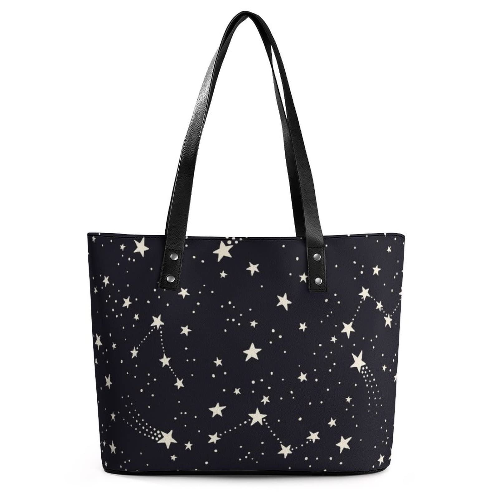 Womens Handbag Constellations Leather Tote Bag Top Handle Satchel Bags For Lady