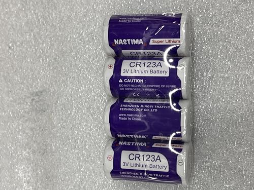 NASTIMA 12 Pack CR123A Battery, 3V Lithium Battery 1600mAh for Flashlight, Intelligent Instrumentation, Alarm Systems