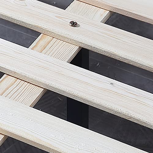 Metal Furniture Support Legs Adjustable Height Heavy Duty Bed Center Frame Slat feet risers for Queen/King Platform Bed Frame Replacement Parts 2PS (5.9" to 8.6")