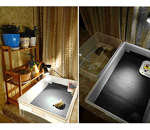 Mechpia 47" x 24" Large Reptile Carpet Terrarium Liner Bedding Reptile Substrate Mat Tank Accessories for Bearded Dragon Snake Lizard Tortoise Leopard Gecko (Grey)