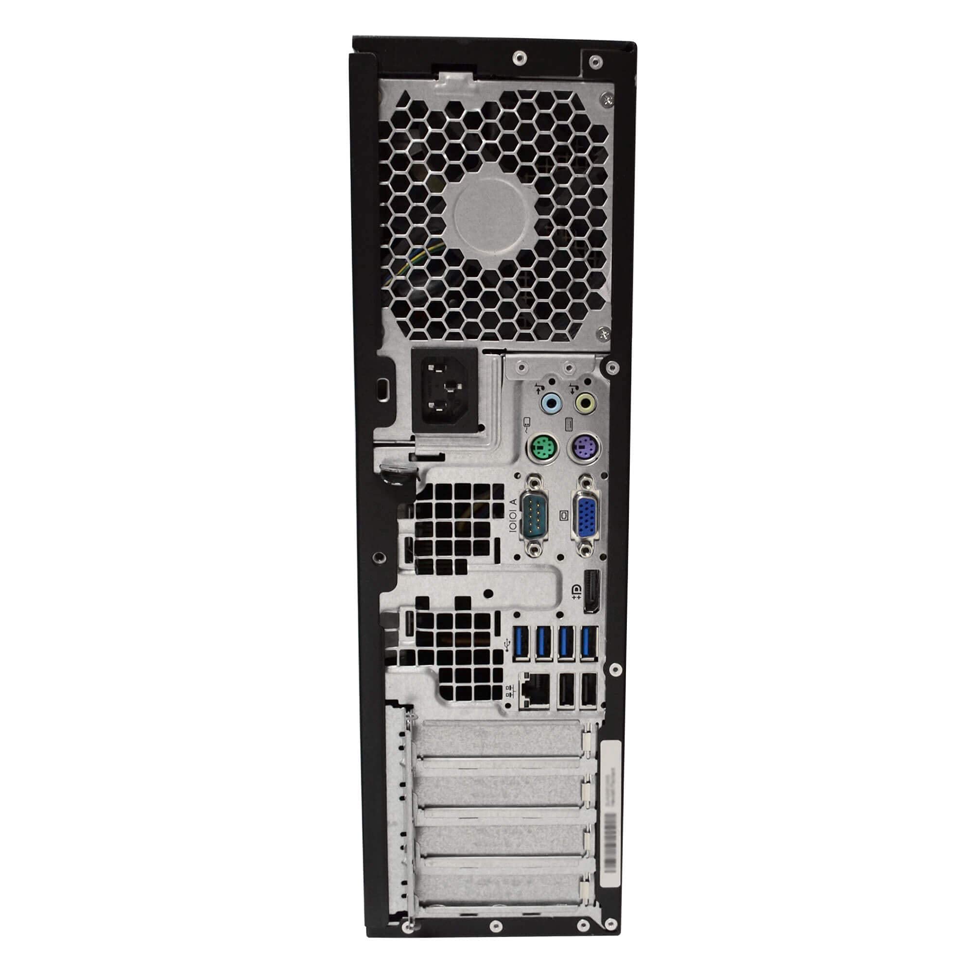 HP EliteDesk 8300 Business Desktop Computer, Intel Quad Core i7, 16GB DDR3 RAM, 2TB HDD, DVD-ROM, Windows 10 Pro, RGB Speakers, Dual 24-inch Monitors (Renewed)