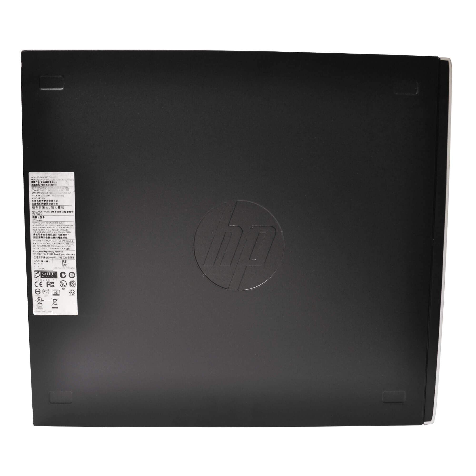 HP EliteDesk 8300 Business Desktop Computer, Intel Quad Core i7, 16GB DDR3 RAM, 2TB HDD, DVD-ROM, Windows 10 Pro, RGB Speakers, Dual 24-inch Monitors (Renewed)