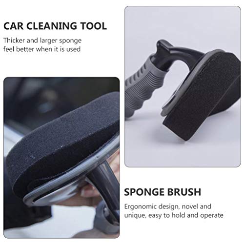 VICASKY Tire Shine Wax Applicator Tire Brush Tire Dressing Applicator Pad Keeps Tires Shine Reusable and Washable for Tire Detailing Waxing Brush