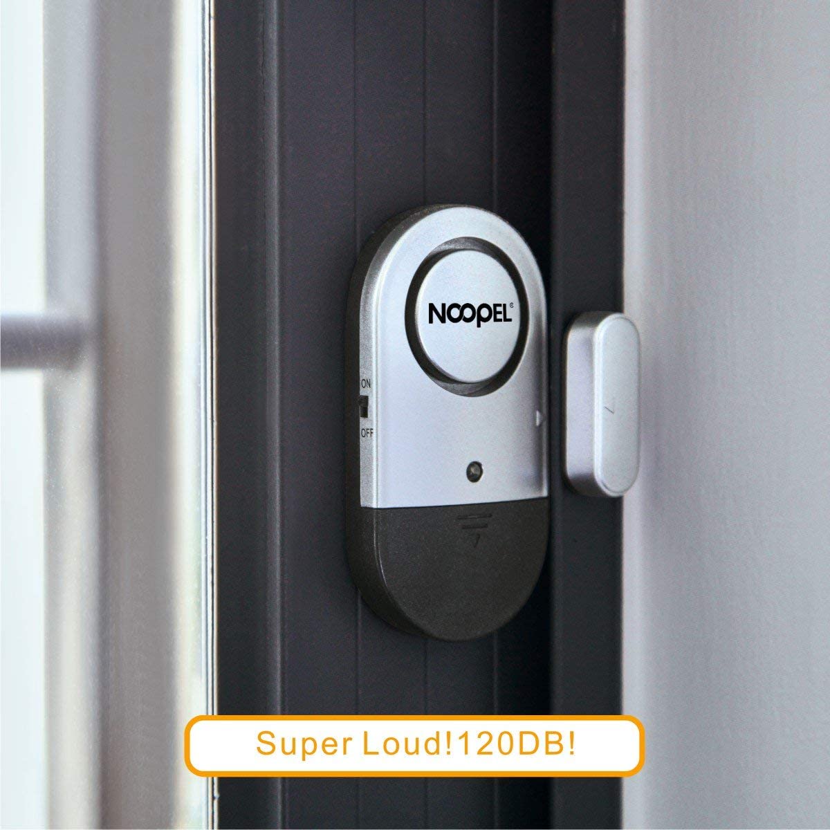 Door Window Alarm 2 Pack & 6 Pack, Noopel 120DB Magnetic Pool Alarm for Doors and Windows, Burglar Intruder Entry Alert for Kids Toddlers Personal Safety