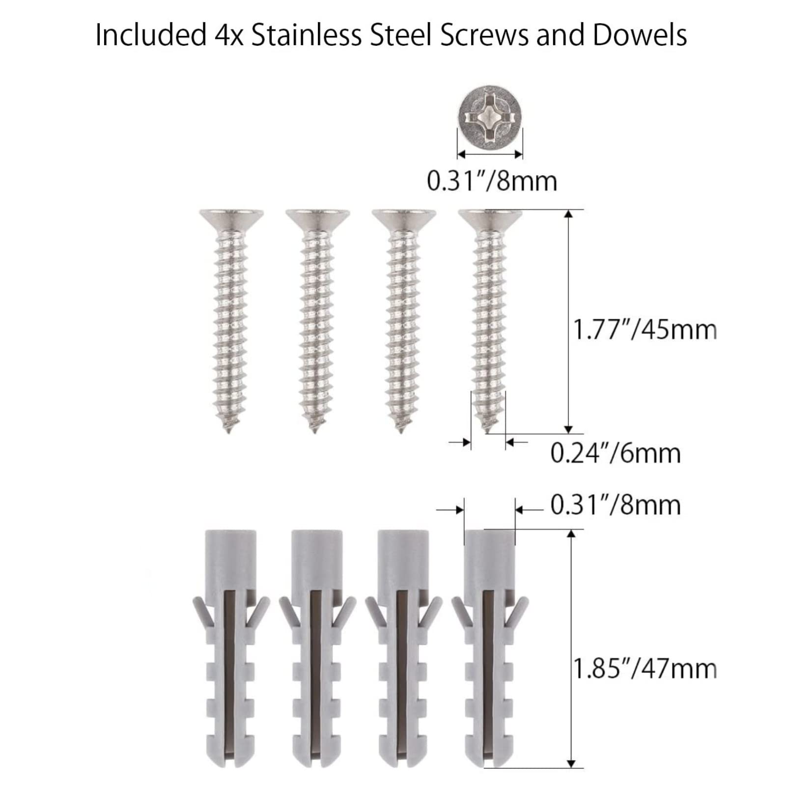 TLGREEN Stainless Steel Screw,Screw Eye with Ring,Ceiling Hook Pad Eye Plate,Hardware Staple Hook Loop Screws Mount 2 Pcs, Silver