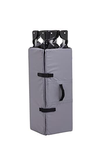 Graco Compact Travel Cot (Birth to 3 Years Approx.) with Signature Push-Button Fold, Black/Grey