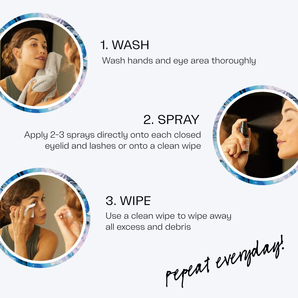 Avenova Eyelid and Eyelash Cleanser Spray 3 Pack – Gentle Everyday Hypochlorous Acid Lid and Lash Cleansing Spray For Clearer and Healthier Eyes, 60mL (2.04oz)