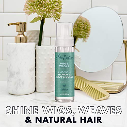 SheaMoisture Mousse for Curly Hair, Wig or Weave, Tea Tree and Borage Seed Oil, Paraben-free Styling Mousse, 7.5 Ounce