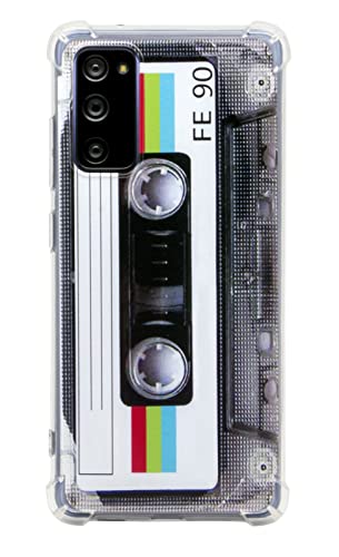 FAteamll Case for Galaxy S20 FE 5G,with Reinforced Corners TPU Soft Bumper Retro Cassette Tape Case Compatible with Samsung Galaxy S20 FE 5G