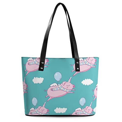 Womens Handbag Pigs Leather Tote Bag Top Handle Satchel Bags For Lady