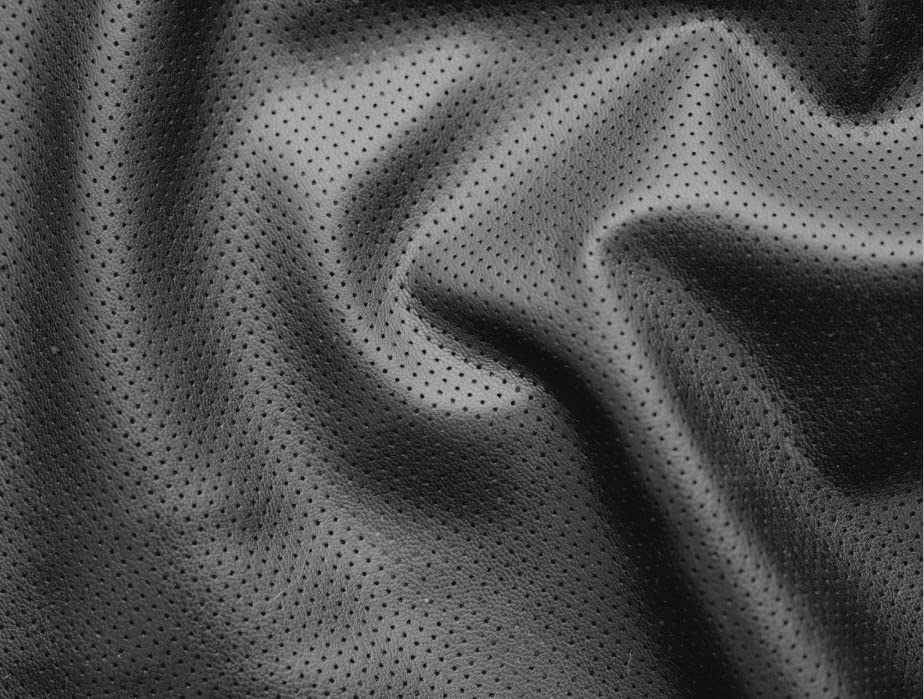 FABRICS FOREVER - Faux Leather Semi Perforated Tobacco Cinnamon Upholstery Fabric by the Yard - 54ββ Wide | Semi Perforated Tobacco Vinyl Fabric Material Faux Leather Sheets for DIY, Upholstery Crafts