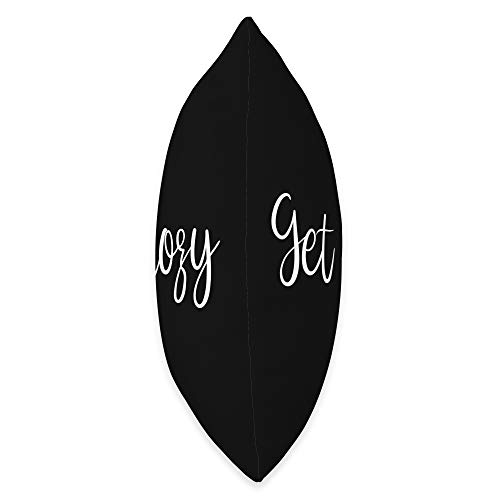 Get Cozy Pillow Get Cozy Decorative Black and White Throw Pillow, 18x18, Multicolor