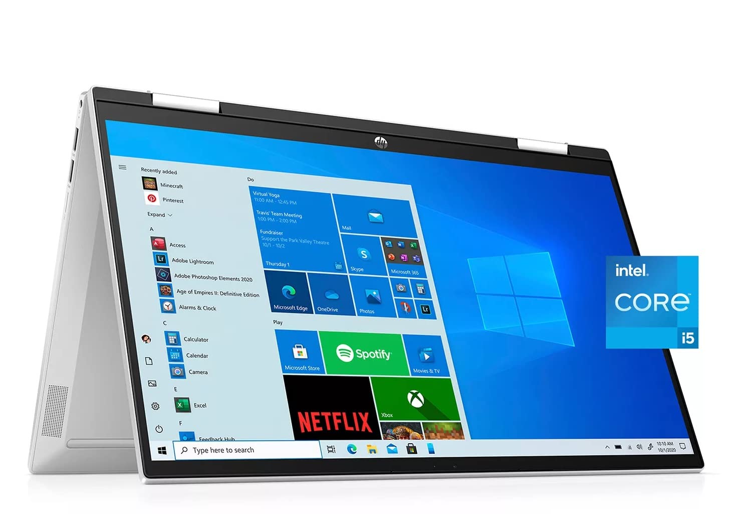 HP - Pavilion x360 15.6 in Full HD Touchscreen 2-in-1 11th Intel Core i5-1135G7 8 GB RAM 512GB SSD Backlit Keyboard - 2 Year Warranty Care Pack - Windows 10 Free Upgrade to Wind 11, 15-15.99 inches