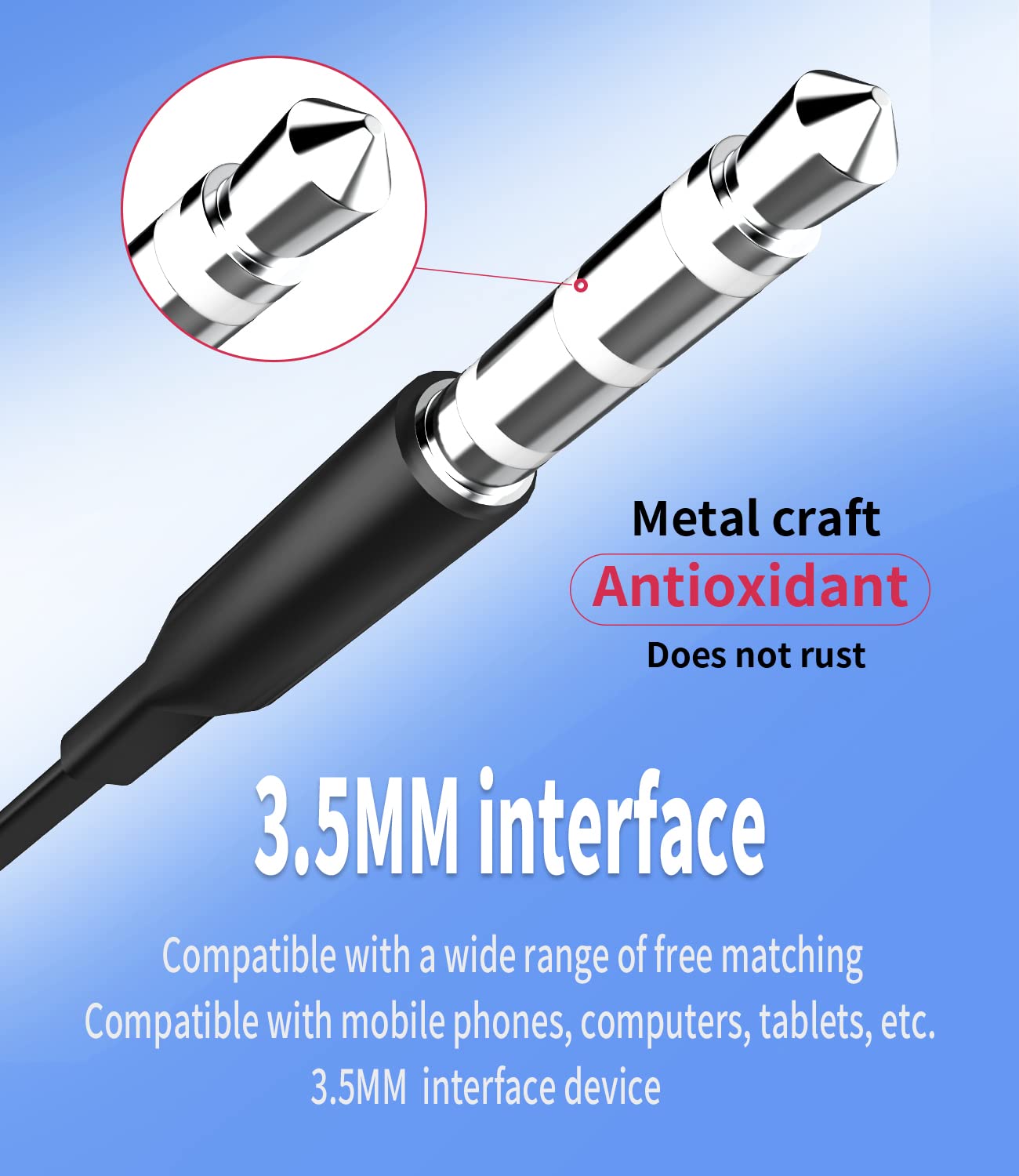 WASRUYI 3.5mm Headphone with Microphone Jack Earbud(2pack) Gaming Laptop Earphone Video Game Ear for Kid for School Computer Wired Headset PC Chromebook Auriculare Compatible for Galaxy
