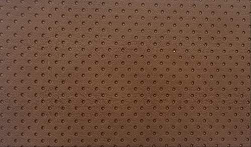 FABRICS FOREVER - Faux Leather Semi Perforated Tobacco Cinnamon Upholstery Fabric by the Yard - 54ββ Wide | Semi Perforated Tobacco Vinyl Fabric Material Faux Leather Sheets for DIY, Upholstery Crafts