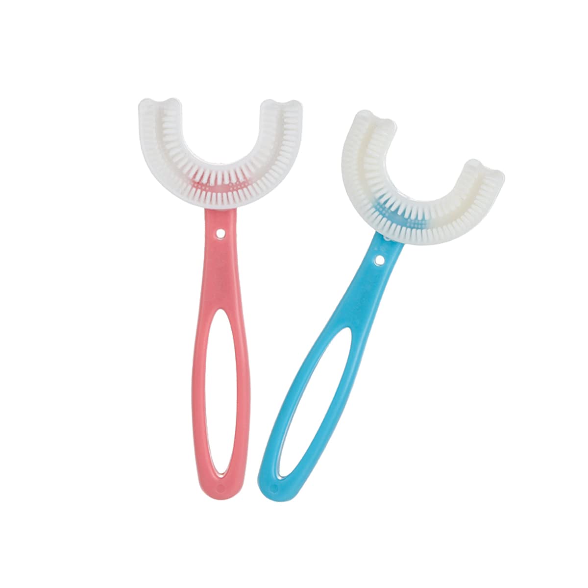 éç¨ Manual Toothbrushes for Kids 6-12 Years, 360 Degree Cleaning U-Shaped Kids Toothbrushes. (Hkids-6-12)