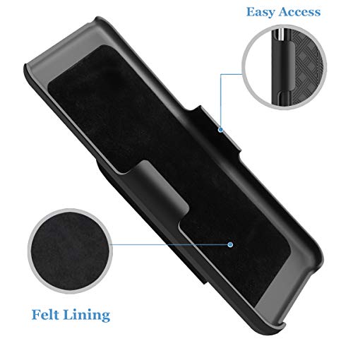 Fingic Galaxy S21 Case, Samsung Galaxy S21 Case Holster Case Combo Shell Slim Rugged Case with Built-in Kickstand Swivel Belt Clip Holster Shockproof Cover for Samsung Galaxy S21 6.2 inch 2021, Black